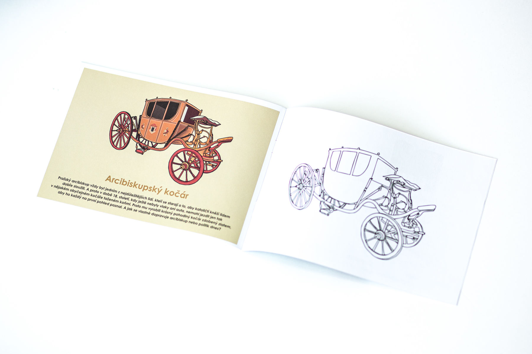 Coloring pages: Color the exhibits of the National Museum - National museum